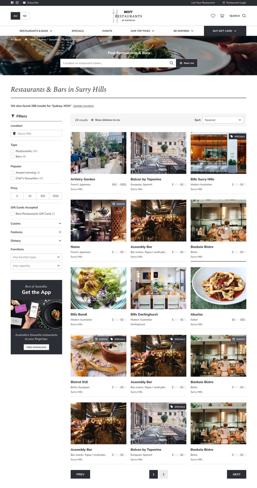 Best Restaurants | Site by Webcoda Digital Agency